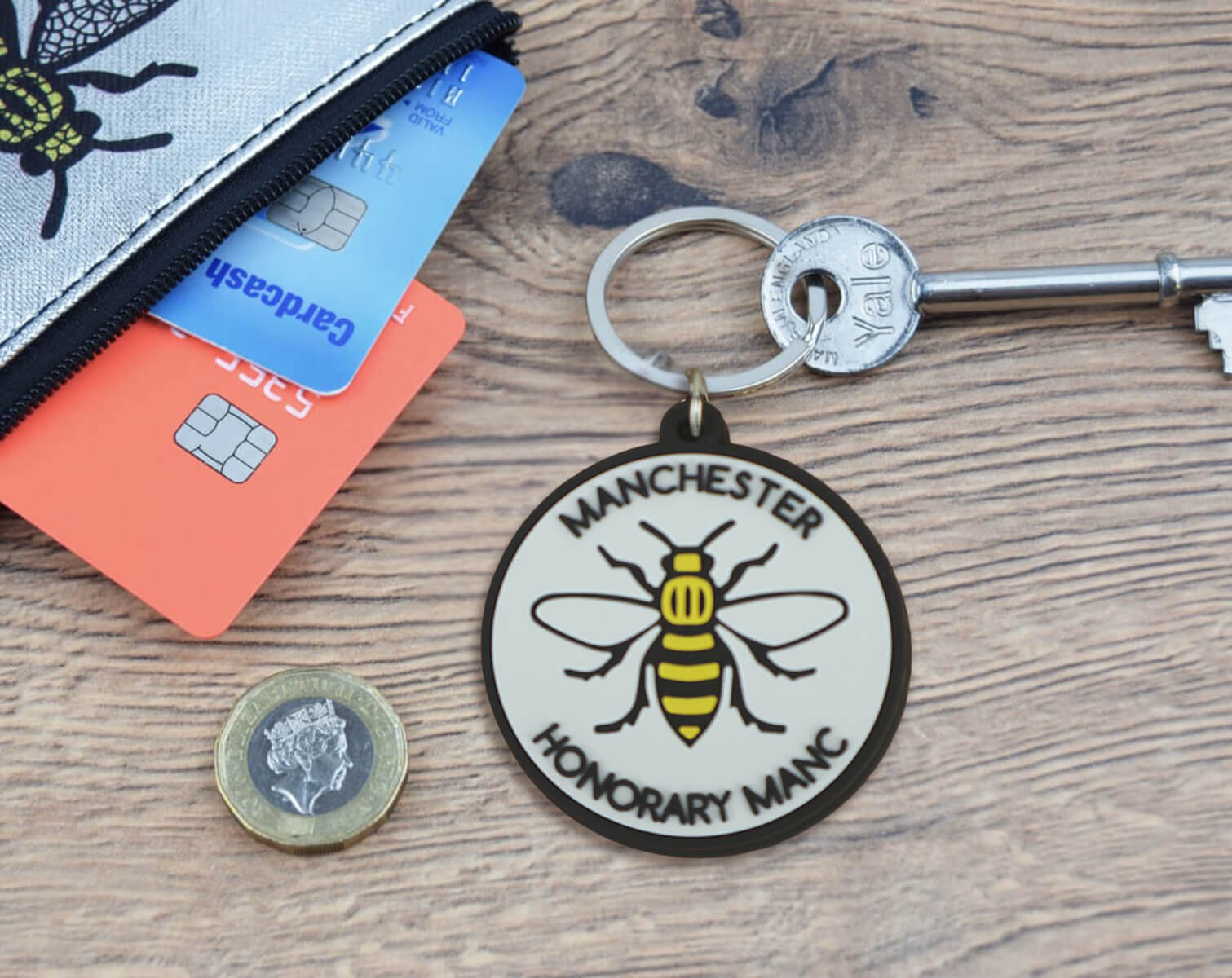 Honorary Manc Rubber Keyring • The Manchester Shop
